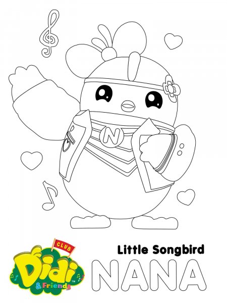 Didi and Friends coloring pages