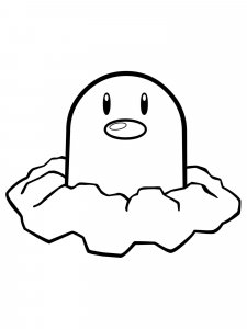 Pokemon Diglett coloring pages - Free Printable
