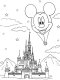 Disneyland coloring page - Free printable