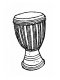 Djembe coloring pages