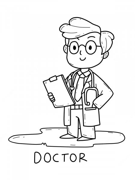 Doctor coloring pages