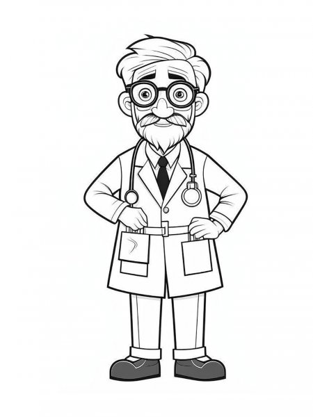 Doctor coloring pages
