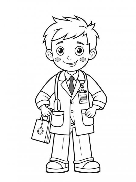 Doctor coloring pages