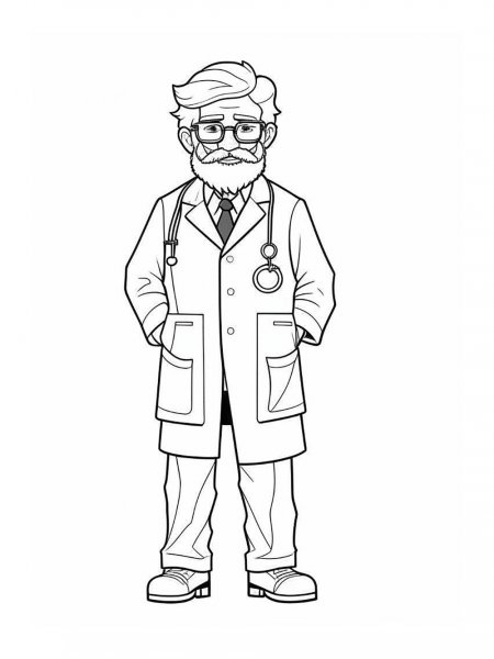 Doctor coloring pages