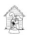 Dog House coloring page - Free printable