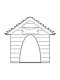 Dog House coloring page - Free printable
