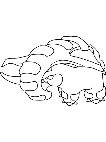 Donphan Pokemon coloring pages - Free Printable