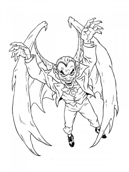Dracula coloring pages