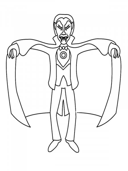 Dracula coloring pages