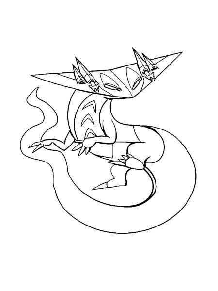 Dragapult Pokemon coloring pages - Free Printable