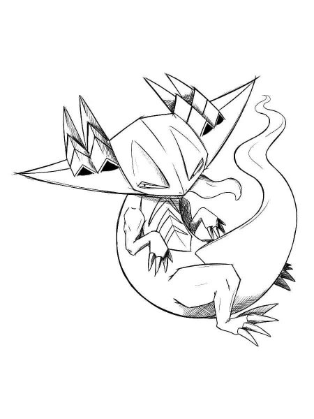 Dragapult Pokemon coloring pages - Free Printable