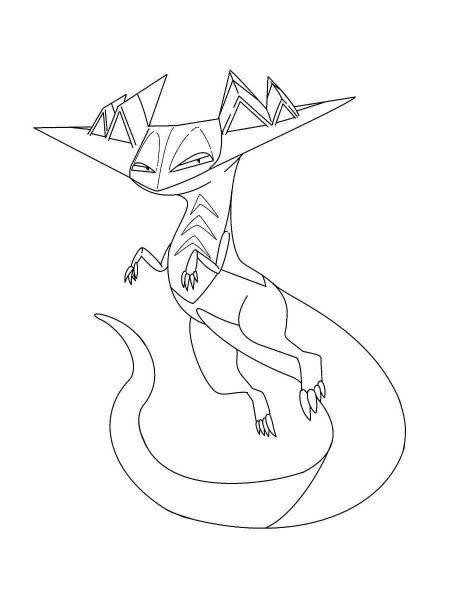 Dragapult Pokemon coloring pages - Free Printable
