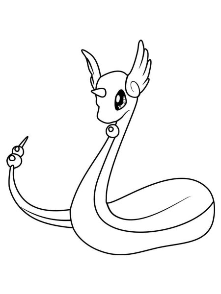 Dragonair Pokemon coloring pages - Free Printable
