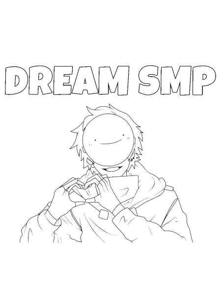 Dream SMP coloring pages