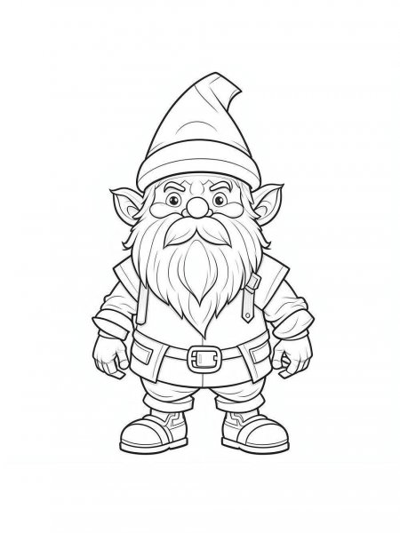 Dwarf coloring pages