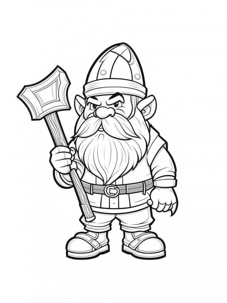 Dwarf coloring pages
