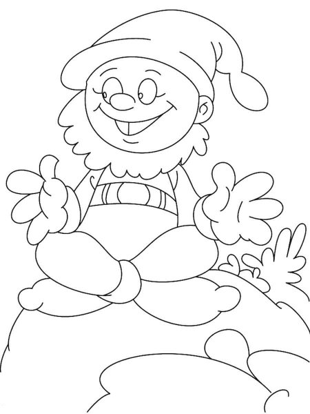 Dwarf coloring pages
