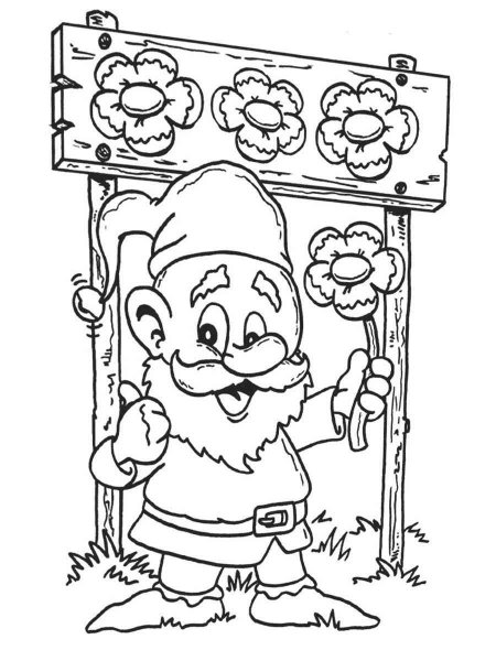 Dwarf coloring pages