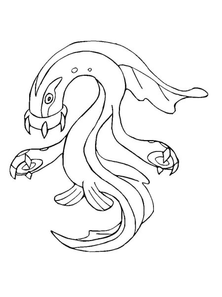 Eelektross Pokemon coloring pages - Free Printable