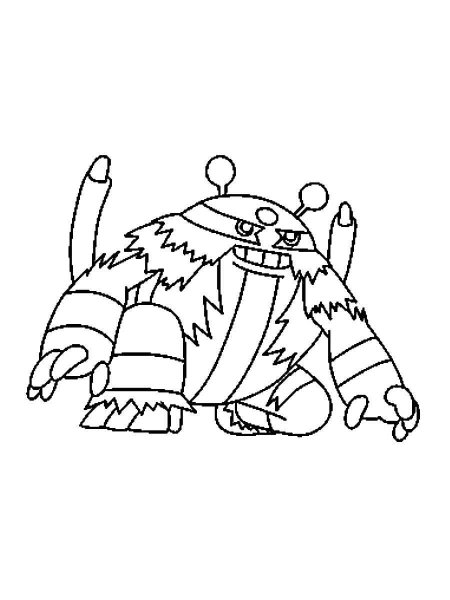 Electivire Pokemon coloring pages - Free Printable