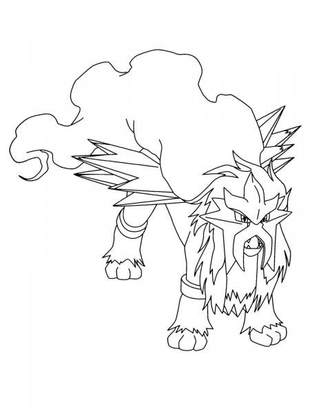 Pokemon Entei coloring pages - Free Printable
