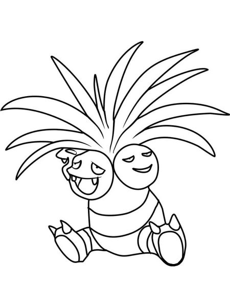 Exeggutor Pokemon coloring pages - Free Printable