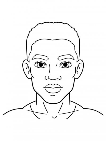Face coloring pages