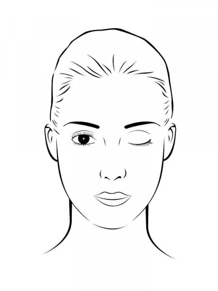 Face coloring pages