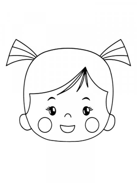 Face coloring pages