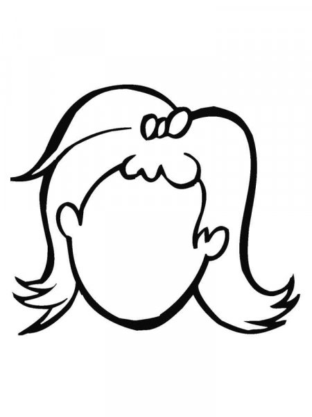 Face coloring pages