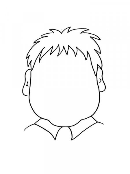 Face coloring pages