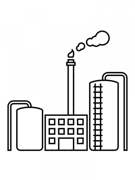 Factory coloring pages