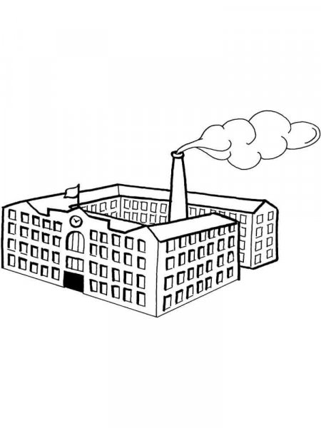 Factory coloring pages