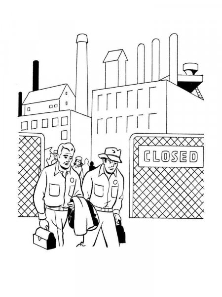 Factory coloring pages