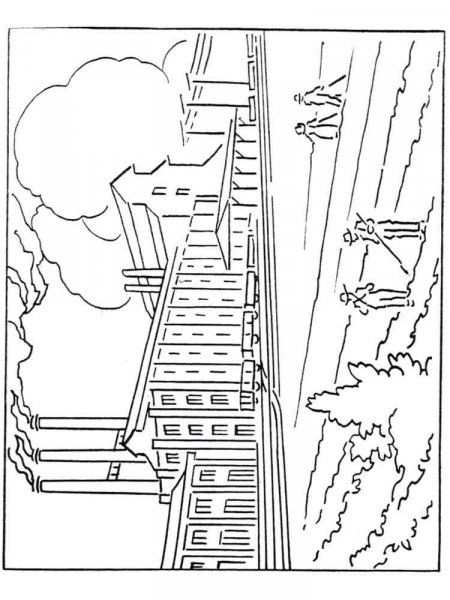Factory coloring pages