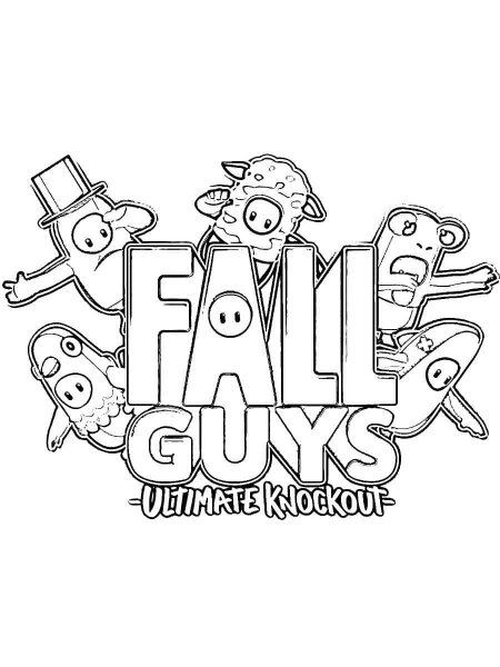 Fall Guys coloring pages