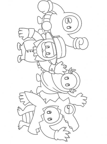 Fall Guys coloring pages