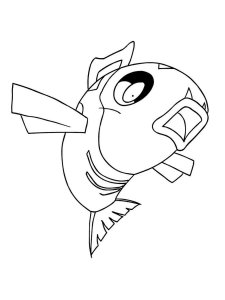 Feebas Pokemon coloring pages - Free Printable
