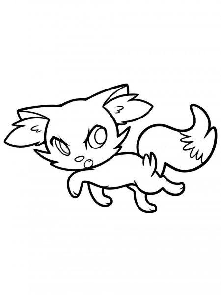 Fennekin Pokemon coloring pages - Free Printable