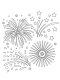 Fireworks coloring pages