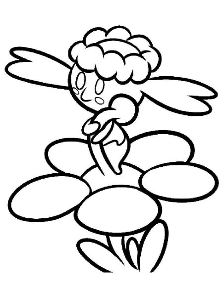 Flabebe Pokemon coloring pages - Free Printable