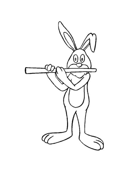 Flute coloring pages