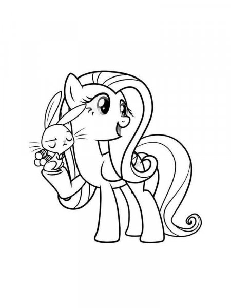 Fluttershy coloring pages