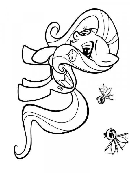 Fluttershy coloring pages