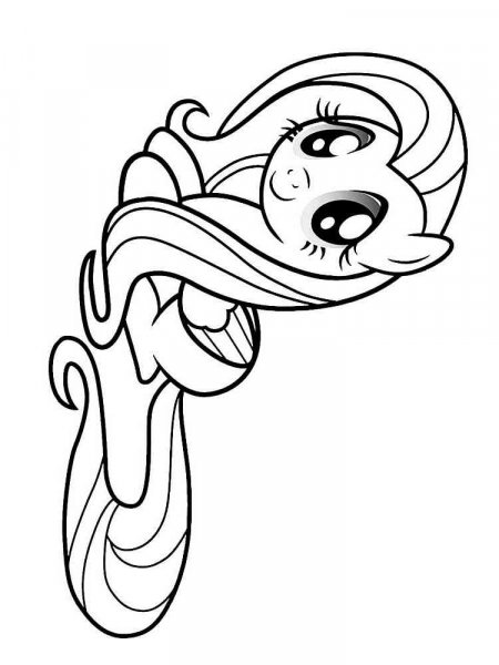 Fluttershy coloring pages
