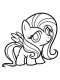 Fluttershy coloring pages