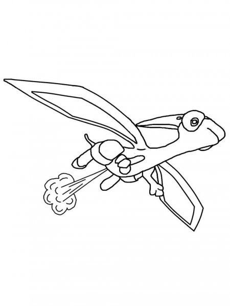 Flygon Pokemon coloring pages - Free Printable