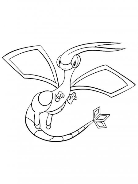 Flygon Pokemon coloring pages - Free Printable