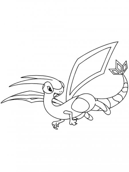 Flygon Pokemon coloring pages - Free Printable