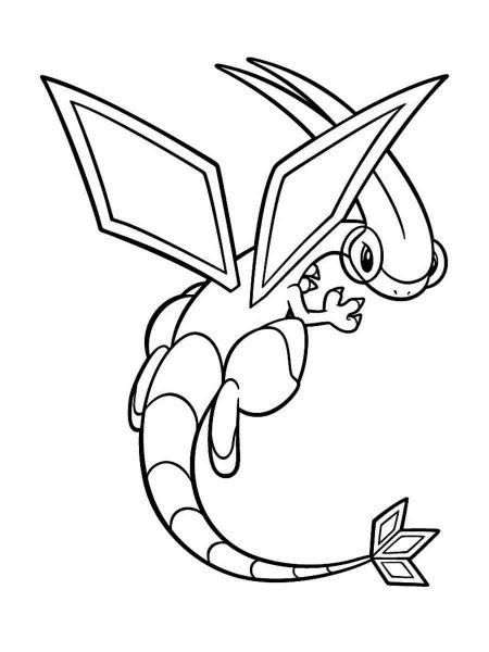 Flygon Pokemon coloring pages - Free Printable